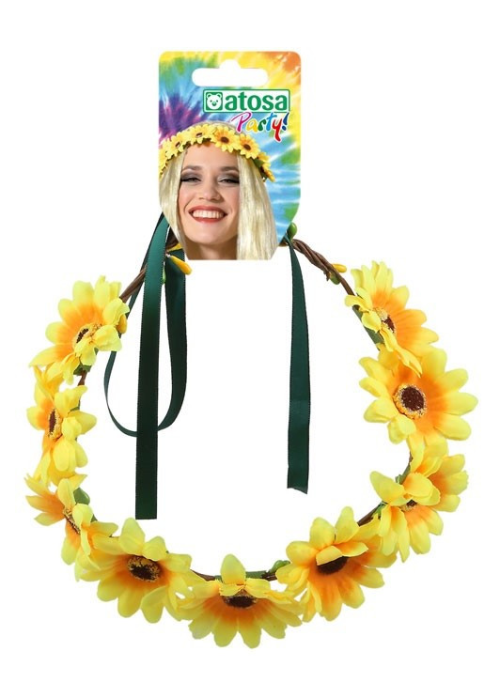 Comprar Cinta Con Flores Amarillas - Complementos años 60-70 (Hippies)
