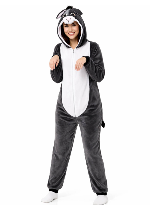 Disfraz De Burro Pijama Peluche adulto - Disfraces Animales